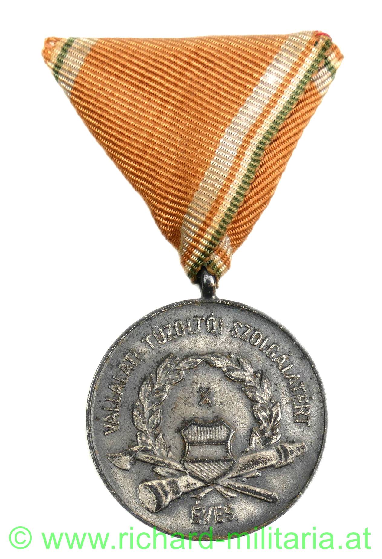 Ungarn - 10 Jahre Dienst in der Feuerwehr - Medaille | M62870