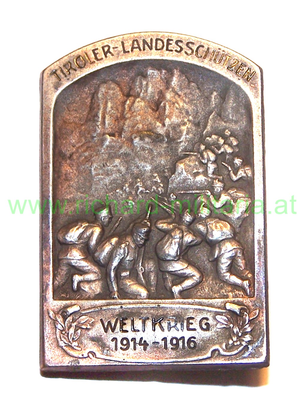 k.u.k. Kappenabzeichen Tiroler Landesschützen / Weltkrieg 1914-1916 | M60197