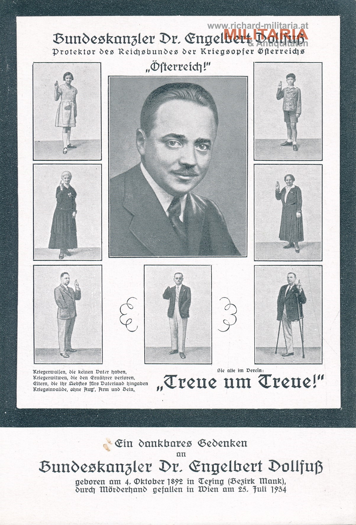 PK Dr. Engelbert Dollfuß - Reichsbund der Kriegsopfer Österreichs | M76739