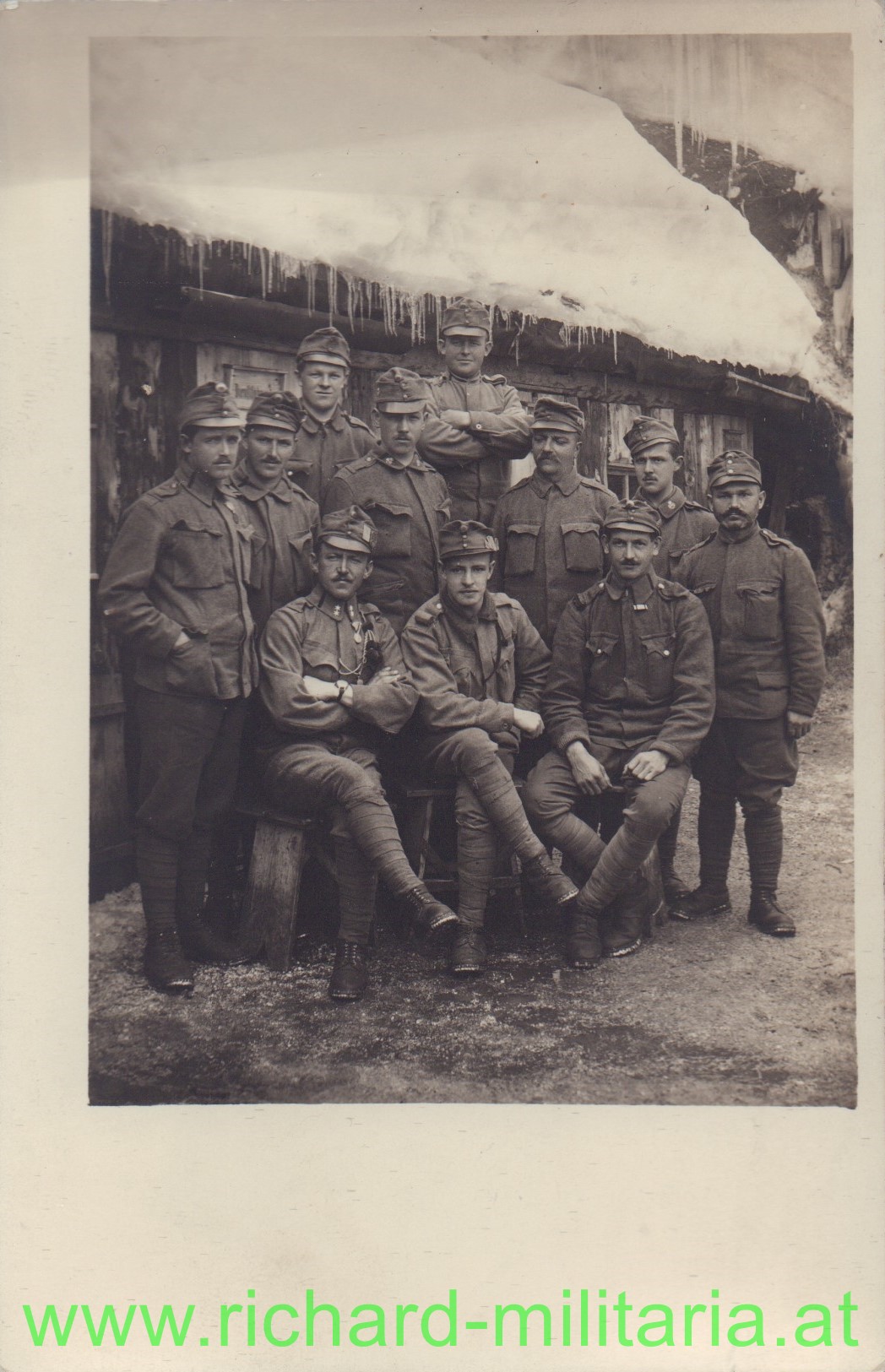 k.u.k. Foto-PK "Soldaten im Schnee" Elektrotruppe | M72092