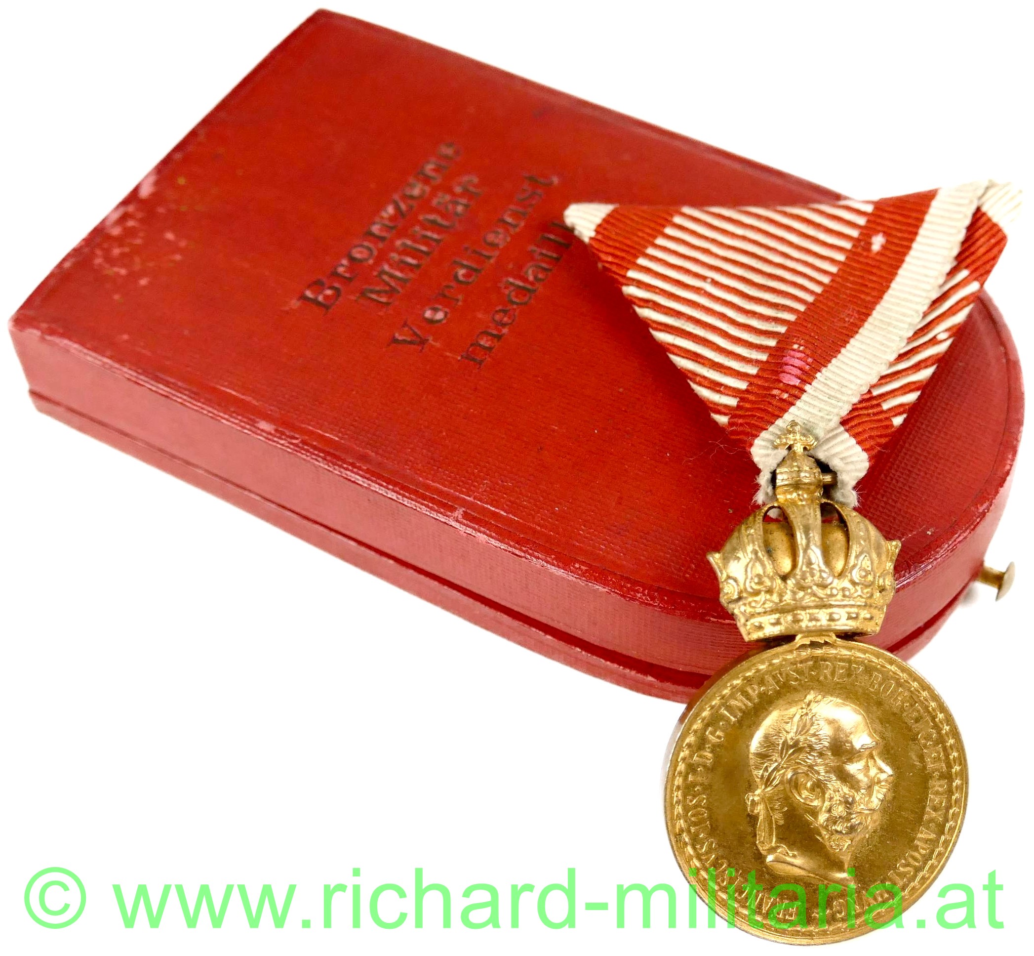 Bronzenes Signum Laudis - Kaiser Franz Josef - GAS mit Etui | M69104